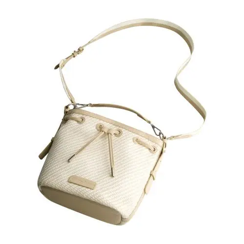 Tommy Bahama Soft Woven Drawstring Bucket Bag