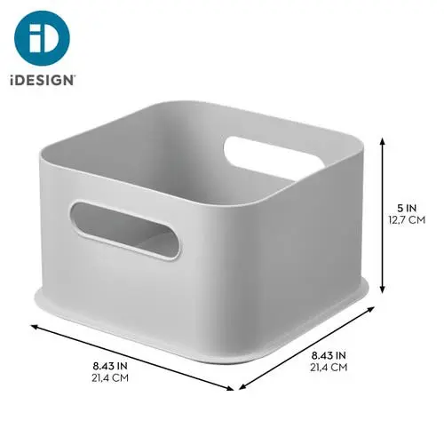 IDESIGN Storage Bins With Handlesorganize Kitchen, Bathroom