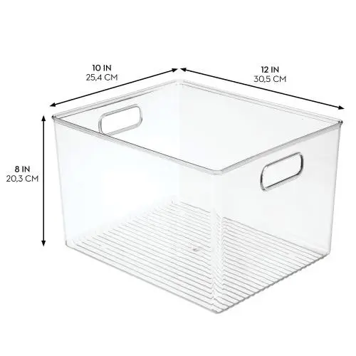 IDESIGN Storage Bins With Handlesorganize Kitchen, Bathroom