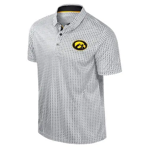 COLOSSEUM Iowa Hawkeyes Big & Tall Marty Rival Polo