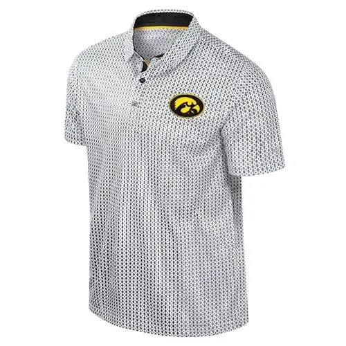 COLOSSEUM Iowa Hawkeyes Big & Tall Marty Rival Polo