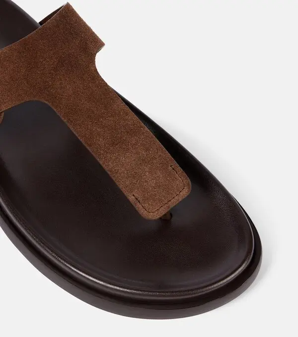 TOD'S Suede Thong Sandals