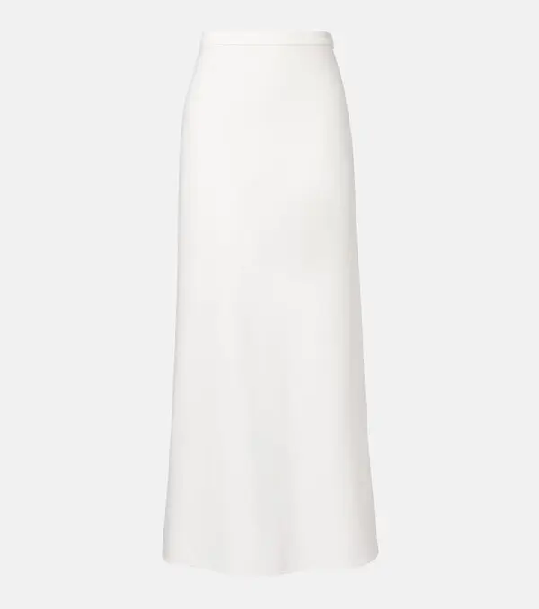 Max Mara Vernice Jersey Maxi Skirt - White
