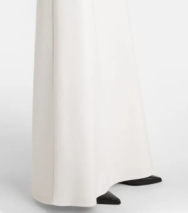 Max Mara Vernice Jersey Maxi Skirt - White