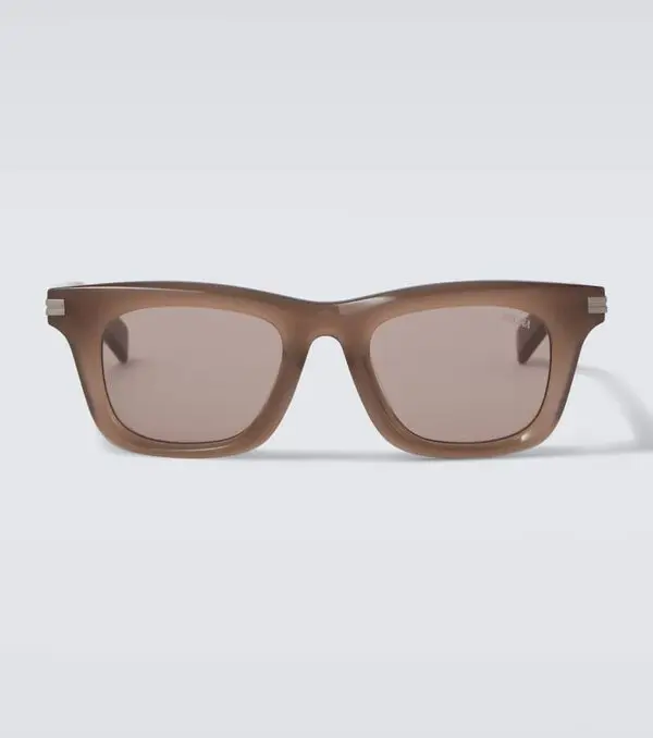 Zegna Rectangular Sunglasses - Brown