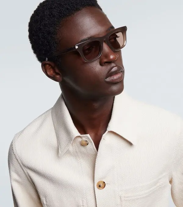 Zegna Rectangular Sunglasses