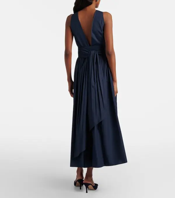 Max Mara Ussita Cotton Poplin Midi Dress