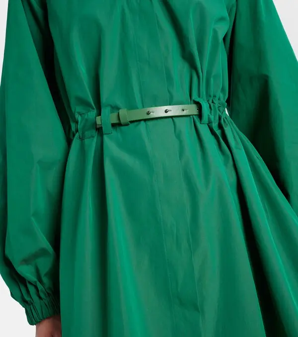 Max Mara Viale Cotton Shirt Dress - Green