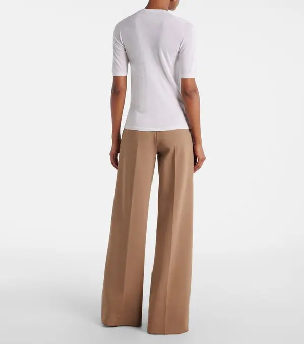 Max Mara Gerico' Virgin Wool Top - White