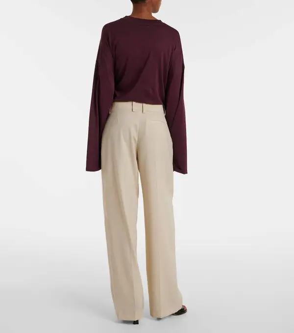 THE FRANKIE SHOP Daytona High-rise Wide-leg Trousers