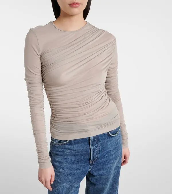 AGOLDE Tania Twist Ruched Top
