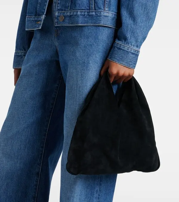 THE ROW Bindle Small Suede Tote Bag