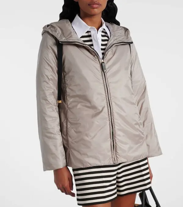 Max Mara The Cube Greenh Padded Canvas Jacket