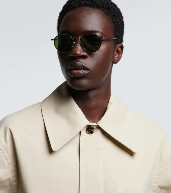 Bottega Veneta Forte Panthos Round Sunglasses