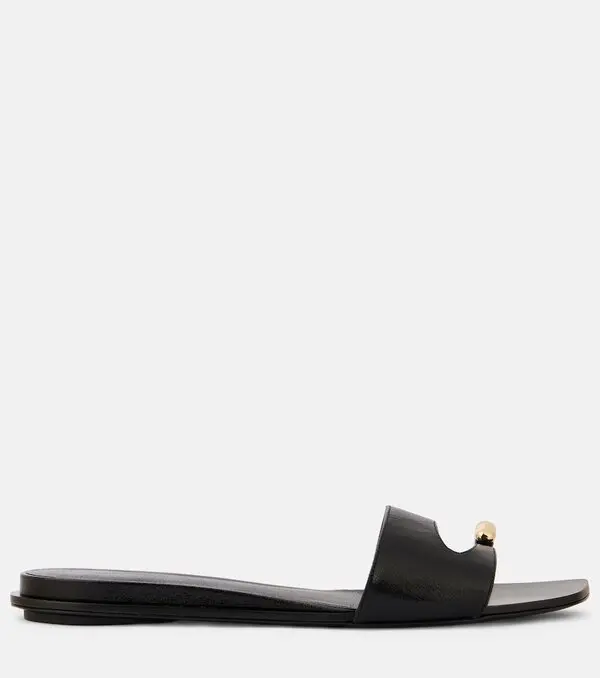Tory Burch Leather Sandals - Black