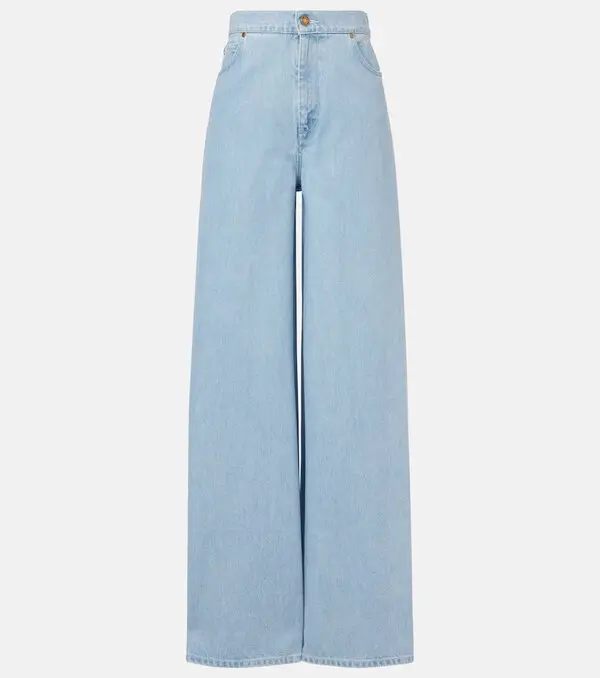 Max Mara Affari High-rise Wide-leg Jeans - Blue