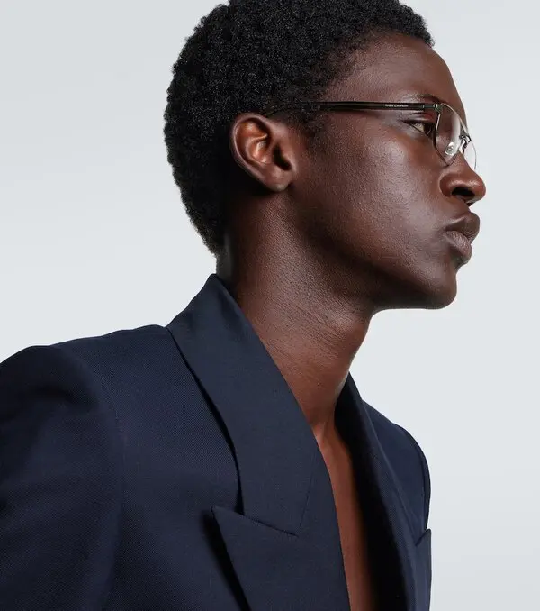 Saint Laurent Sl 780 Rectangular Eyeglasses - Silver