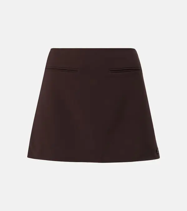 COURREGES Courrèges Twill Miniskirt - Brown