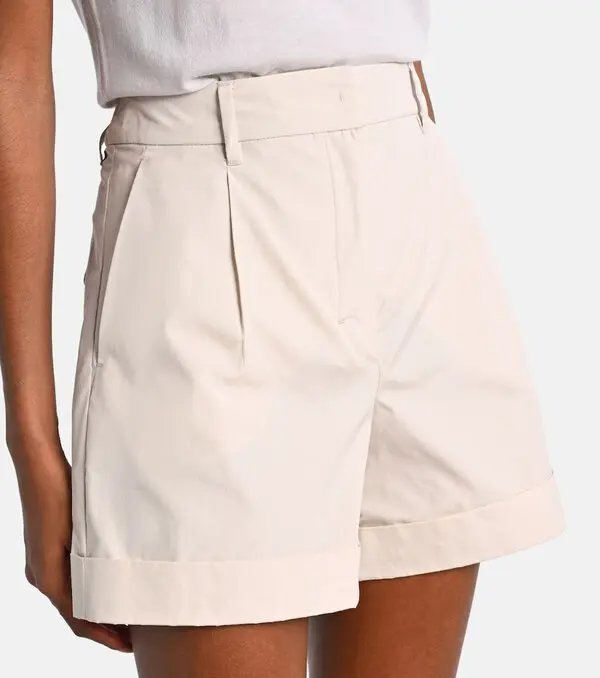 Max Mara Ubino Cotton Poplin Bermuda Shorts - Beige