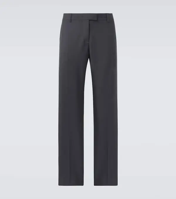 Miu Miu Mohair And Wool Straight Pants