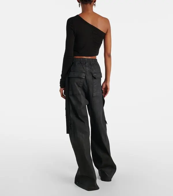Rick Owens Asymmetrical One-shoulder Crop Top