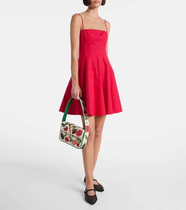 Staud Wylie Cotton Minidress