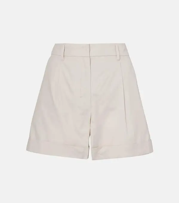 Max Mara Ubino Cotton Poplin Bermuda Shorts
