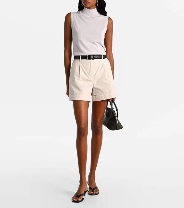 Max Mara Ubino Cotton Poplin Bermuda Shorts