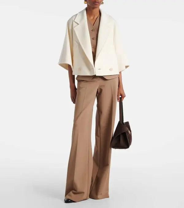 Max Mara Galea Wool And Cashmere Pea Coat