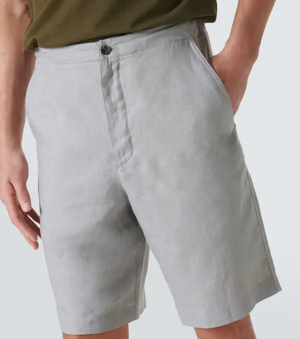 Loro Piana Nolan Linen Bermuda Shorts