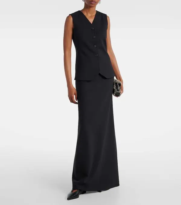Max Mara Vernice Jersey Maxi Skirt