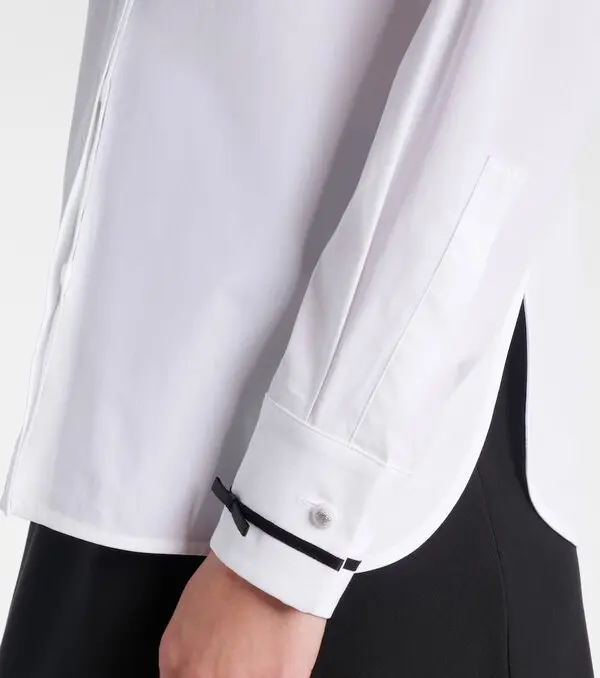 Max Mara Otranto Cotton-blend Poplin Shirt - White