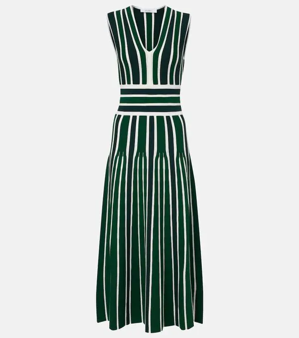 Max Mara Tallone Striped Maxi Dress - Multicoloured