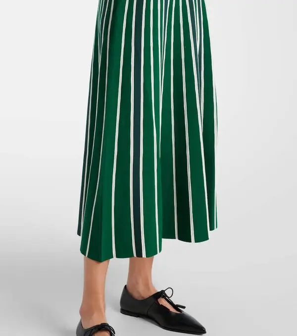 Max Mara Tallone Striped Maxi Dress