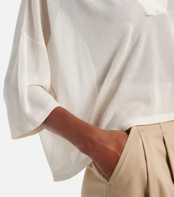 Max Mara Didi Knitted Cotton-blend Shirt