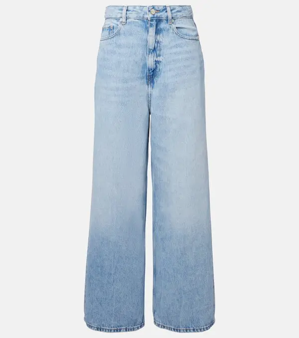 GANNI Mid-rise Wide-leg Jeans