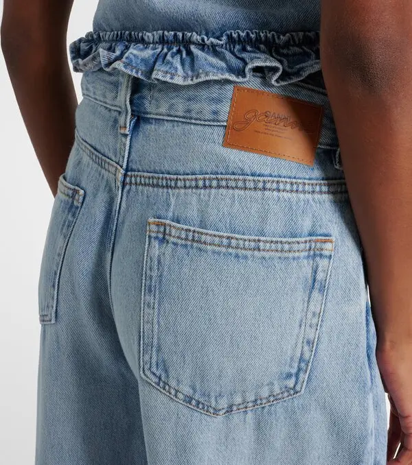 GANNI Mid-rise Wide-leg Jeans