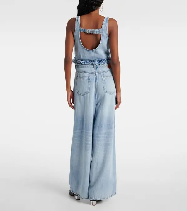 GANNI Mid-rise Wide-leg Jeans
