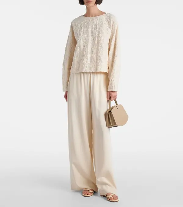 Max Mara Pepaia Cotton-blend Jersey Top