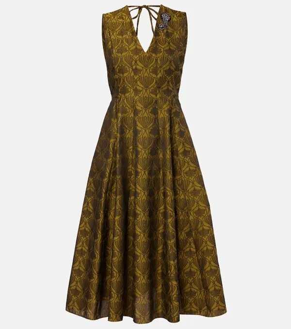 Max Mara Lauren Midi Dress - Gold