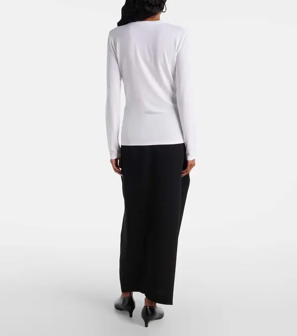 Max Mara Ortensia Jersey Top - White