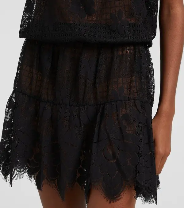 Melissa Odabash Isla Floral Shirred Mini Dress