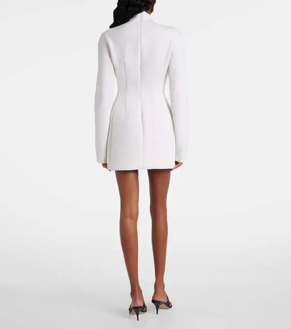 Sportmax Tefrite Crêpe Minidress - White