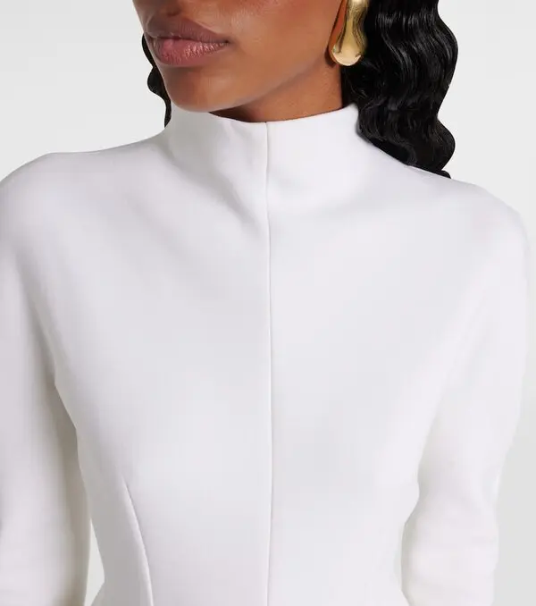 Sportmax Tefrite Crêpe Minidress - White