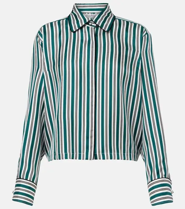Max Mara Brama Striped Silk Shirt