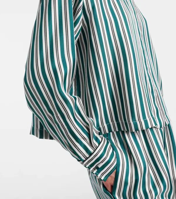 Max Mara Brama Striped Silk Shirt