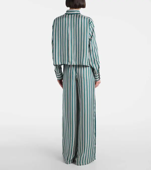 Max Mara Brama Striped Silk Shirt