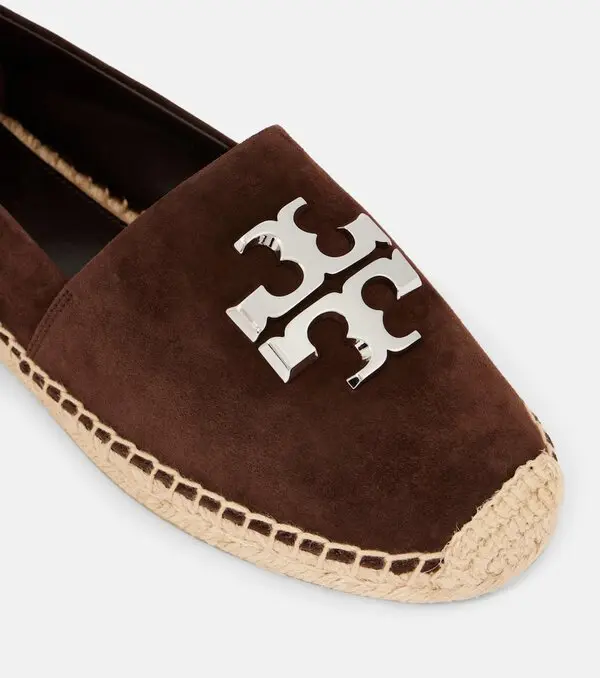 Tory Burch Double T Suede Espadrilles