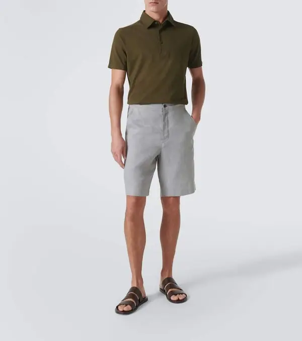 Loro Piana Nolan Linen Bermuda Shorts