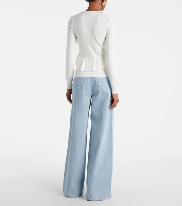 Max Mara Agenzia Knitted Ruffled Top
